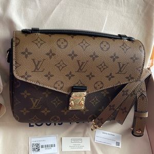 Louis Vuitton | Bags | Louis Vuitton M44876 Pochette Mtis Monogram Reverse Crossbody Shoulder ...
